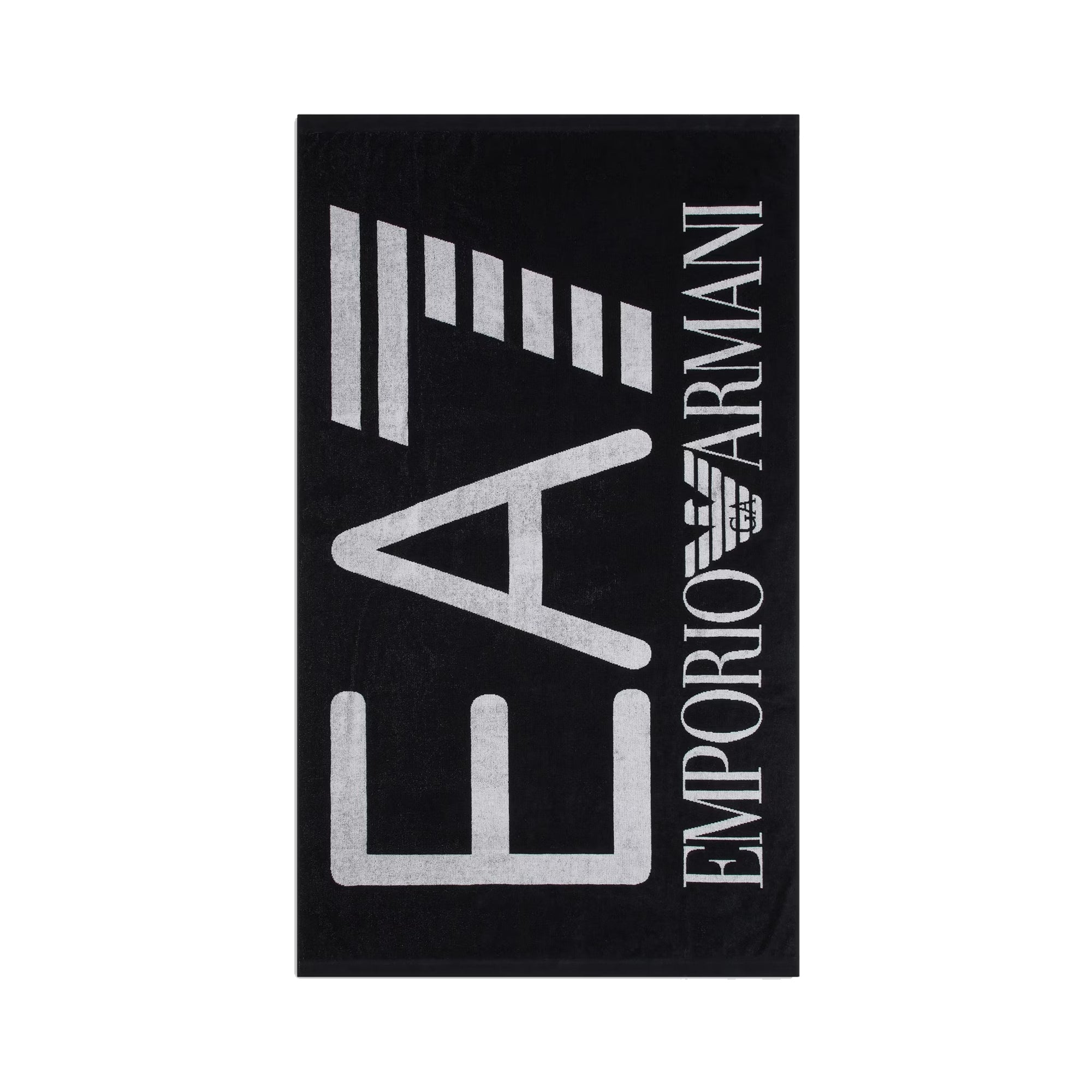 EA7 Emporio Armani Large Logo Beach Towel Black – Spiral Seven