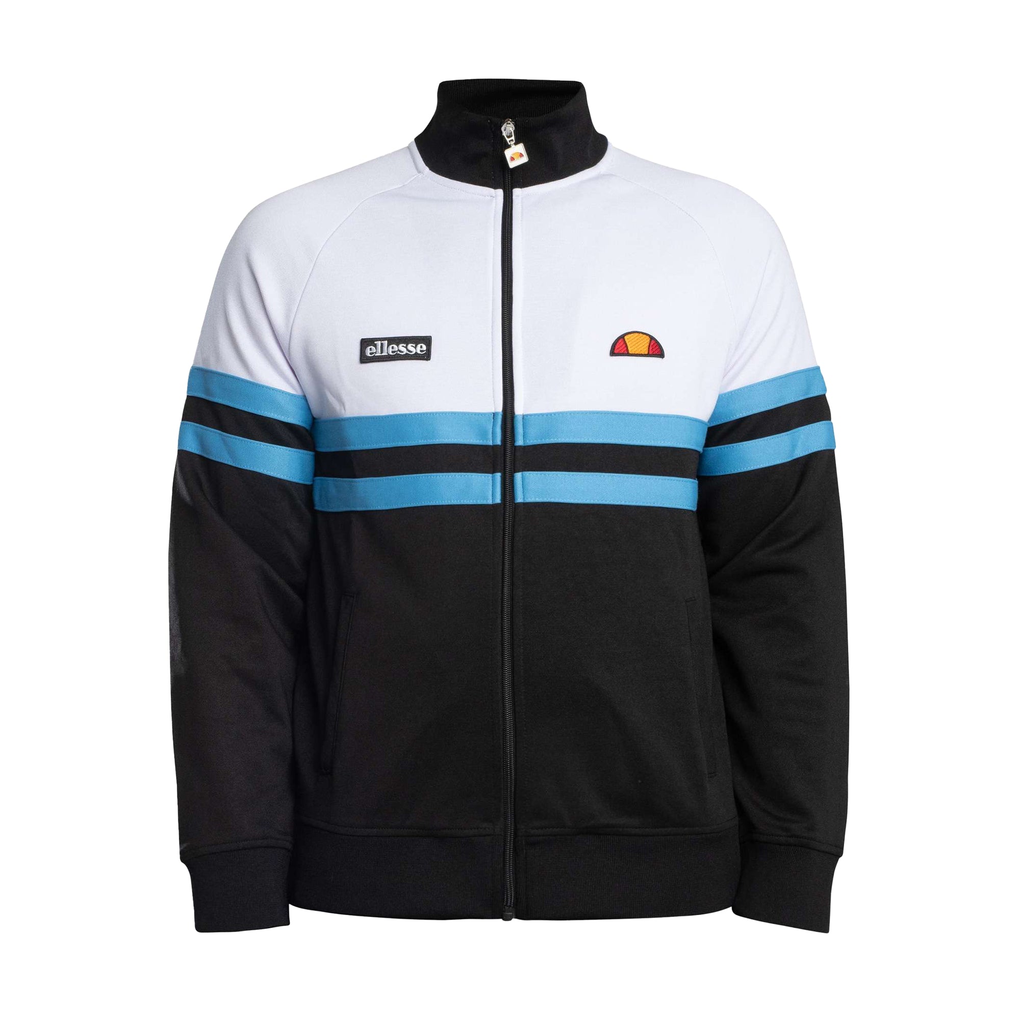 Ellesse Rimini Track Top Jacket White/Blue/Black – Spiral Seven