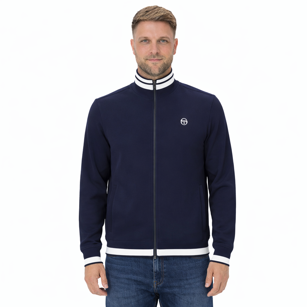 Sergio Tacchini Attilio Track Top Jacket Maritime Blue/Gardenia ...